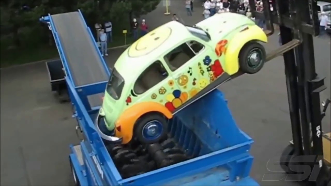 Shredding Cars And Other Objects With Powerful Shredding Machines - YouTube