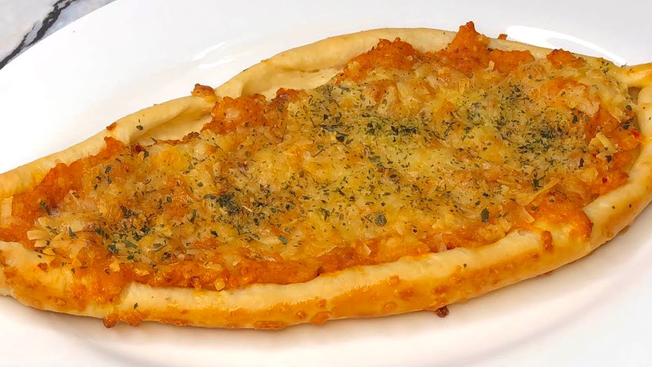 Delicious Cheese Garlic Potato Pide | Parmesan Cheese Thin Crust Potato ...
