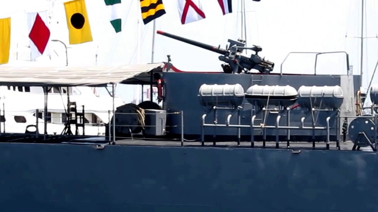 The BRP Rajah Humabon Frigate at Naval Station Andrada - YouTube