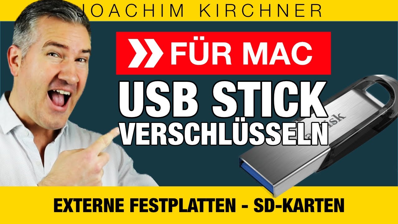 USB Stick verschlüsseln für MAC - GUID-Partitionstabellen-Schema - YouTube