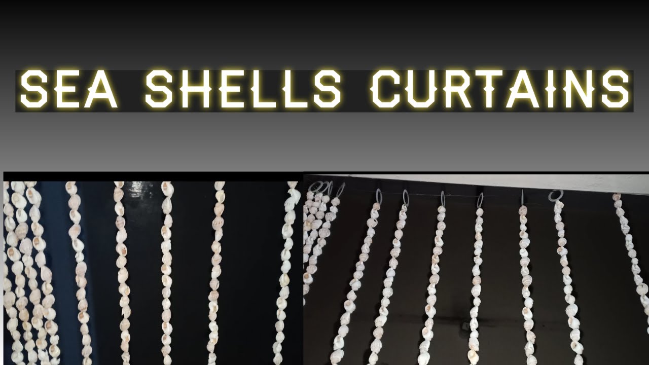 How to make beautiful sea shells curtains | Sea shells craft idea ...