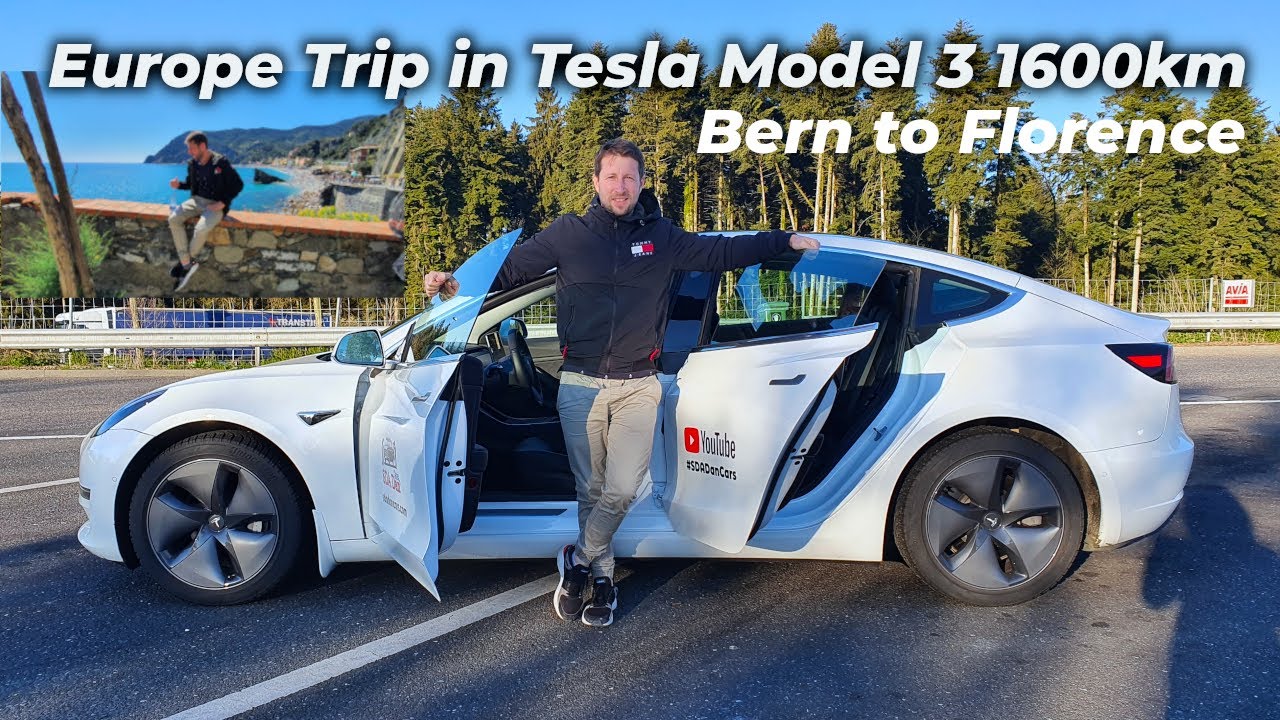Tesla Model 3 Europe Trip 1600km | Bern to Florence - Pisa - Livorno ...