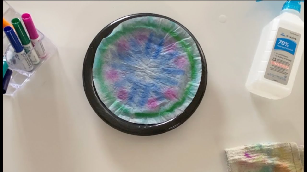 Coffee Filter Diffusion Art - YouTube