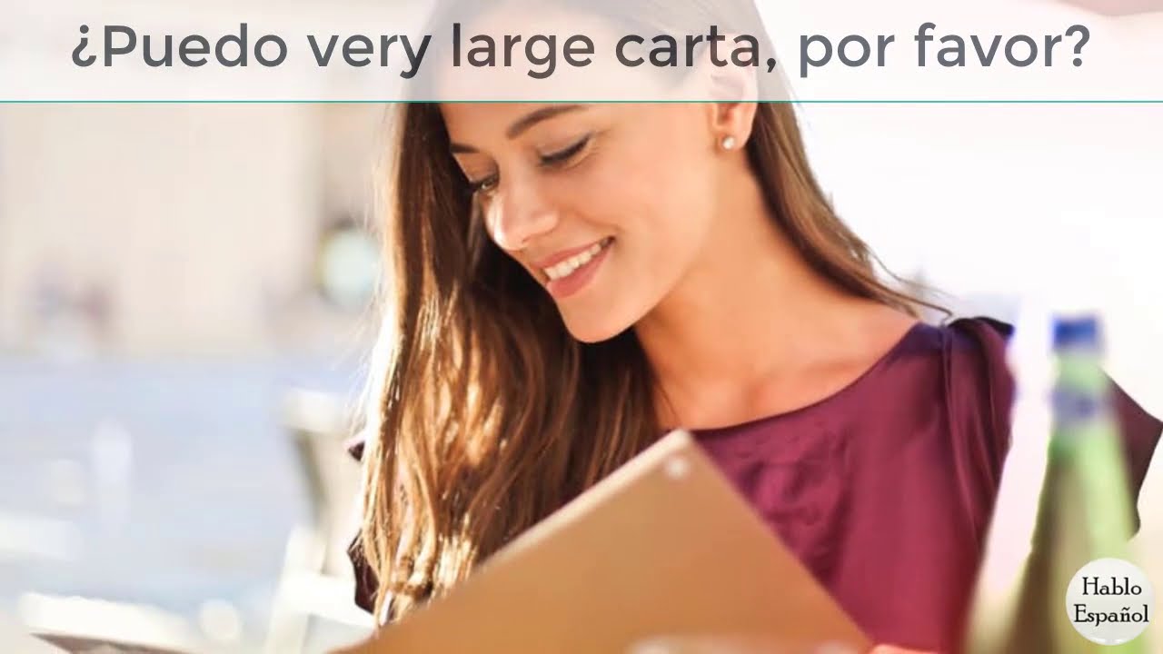 Beginners Spanish Course : At a Restaurant_ En un Restaurante - YouTube