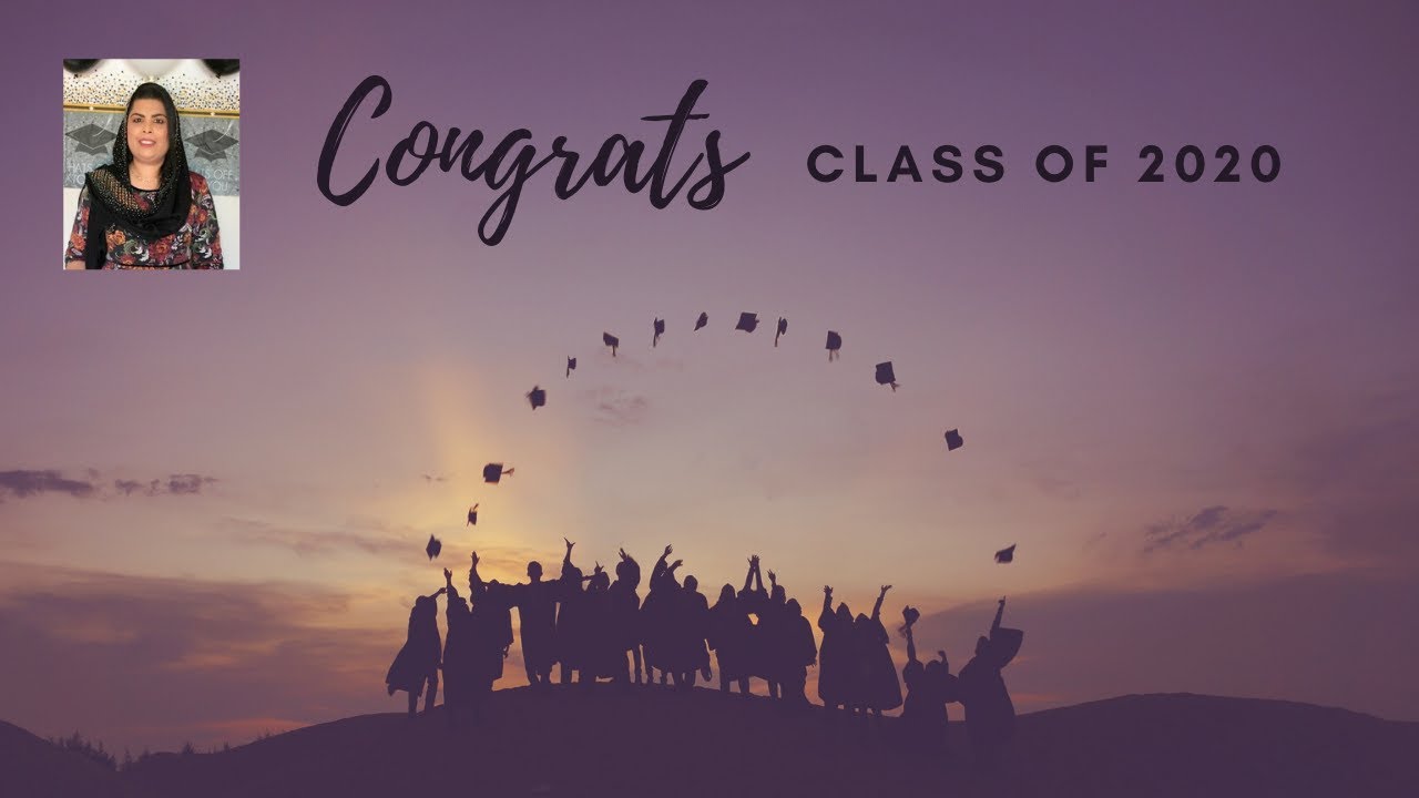 WORD OF ENCOURAGEMENT FOR THE GRADUATES OF THE CLASS OF 2020 - YouTube