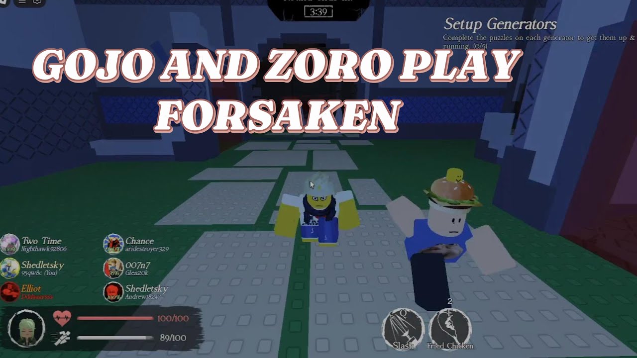 Zoro and Gojo play forsaken - YouTube