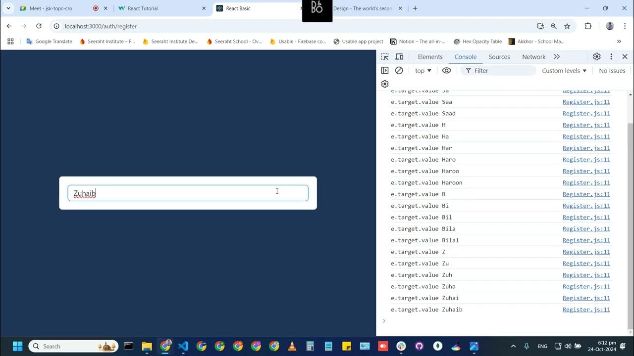 32 - React Class 5 | React Forms | Ant Design | Auth Register Page | CoDev | Muhammad Umair ...