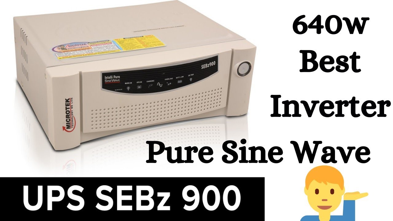 Microtek SEBz 900 Pure Sine Wave Inverter Best Ups Inverter for Home ...