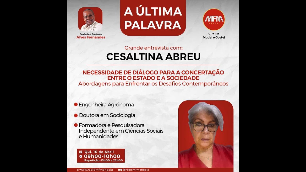 A ÚLTIMA PALAVRA | Alves Fernandes - YouTube