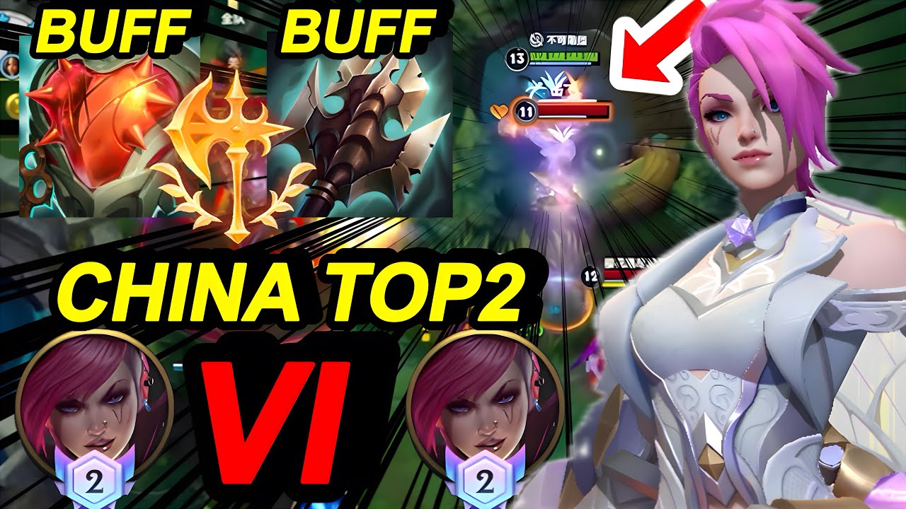 Wild Rift China Top2 Vi Jungle - Heartsteel & Titanic Hydra Broken OP ...