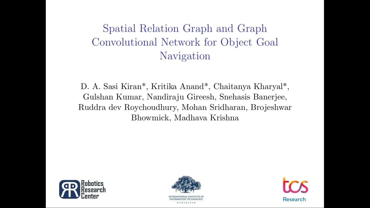 Spatial Relation Graph and Graph Convolutional Network for Object Goal Navigation - YouTube