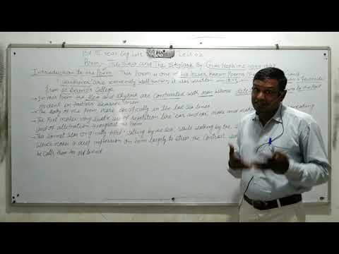 B A 3rd English Litt lect 02 Poem The Sea and Skylark by Vijaykant - YouTube