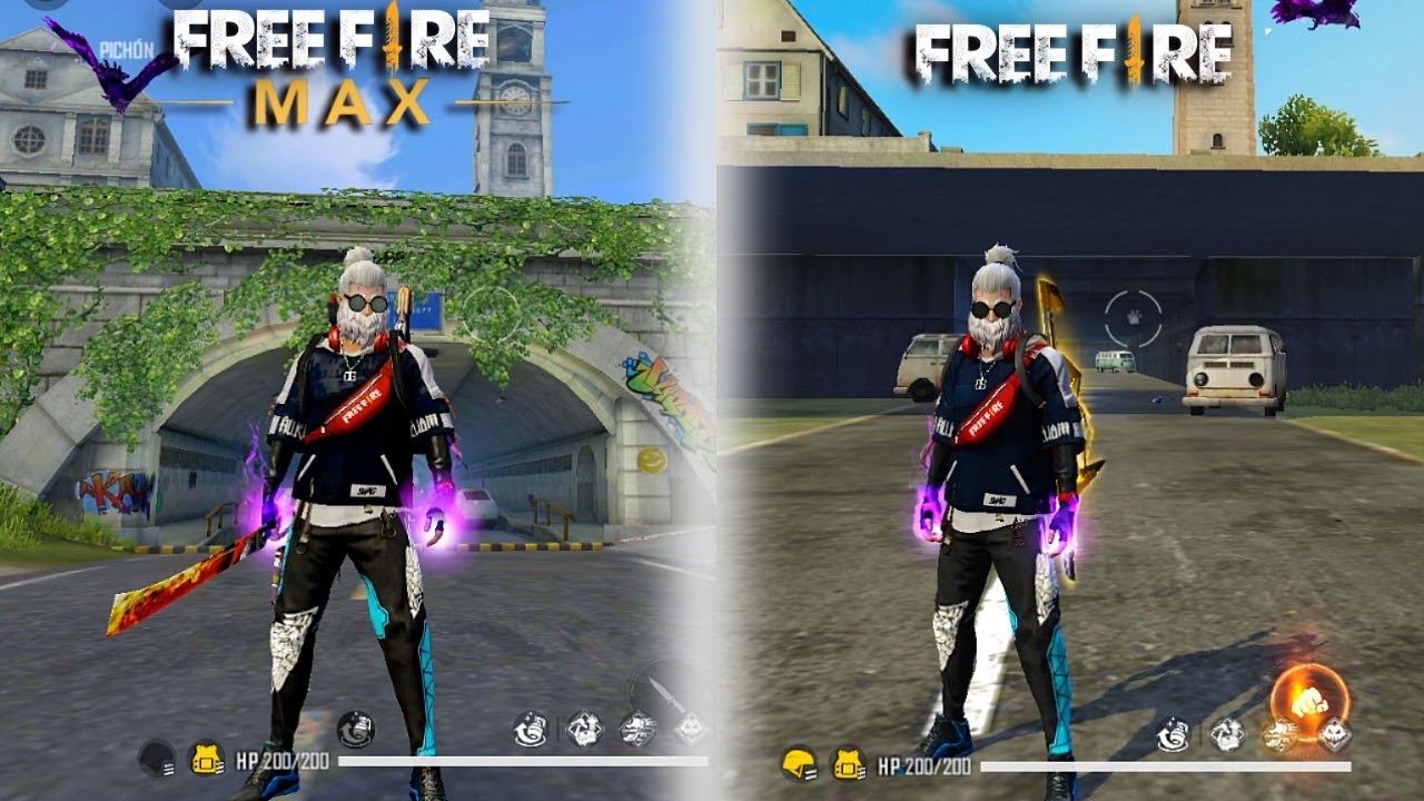FREE FIRE MAX vs FREE FIRE - 2021 😱 - YouTube