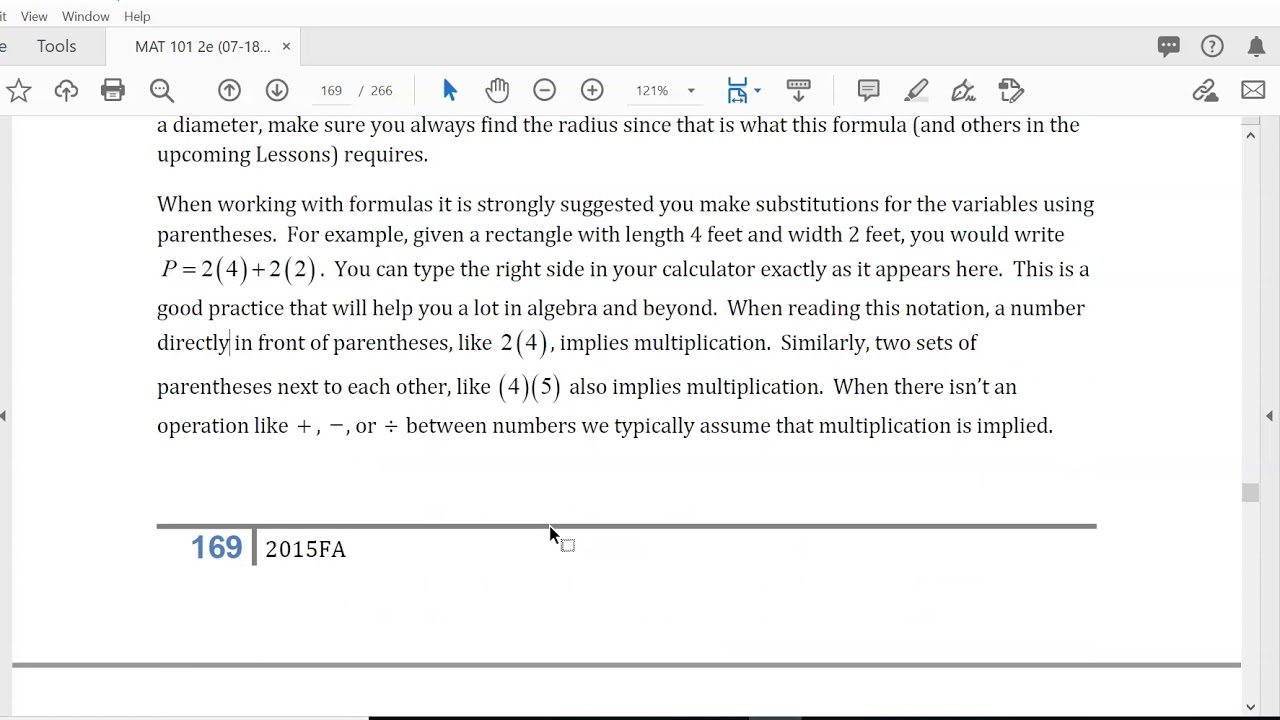 MAT 101 Lesson 3 1a - YouTube
