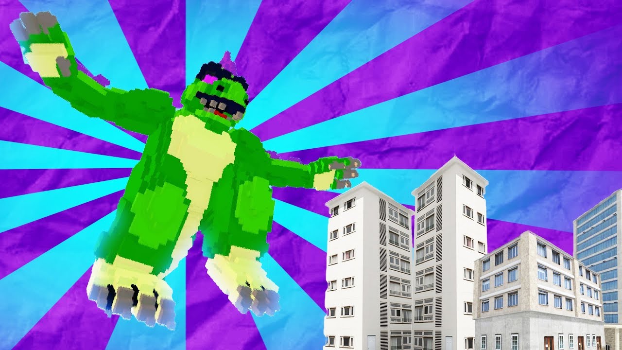 Giant Monster Smashing Cities! - Super Man Or Monster Gameplay - YouTube