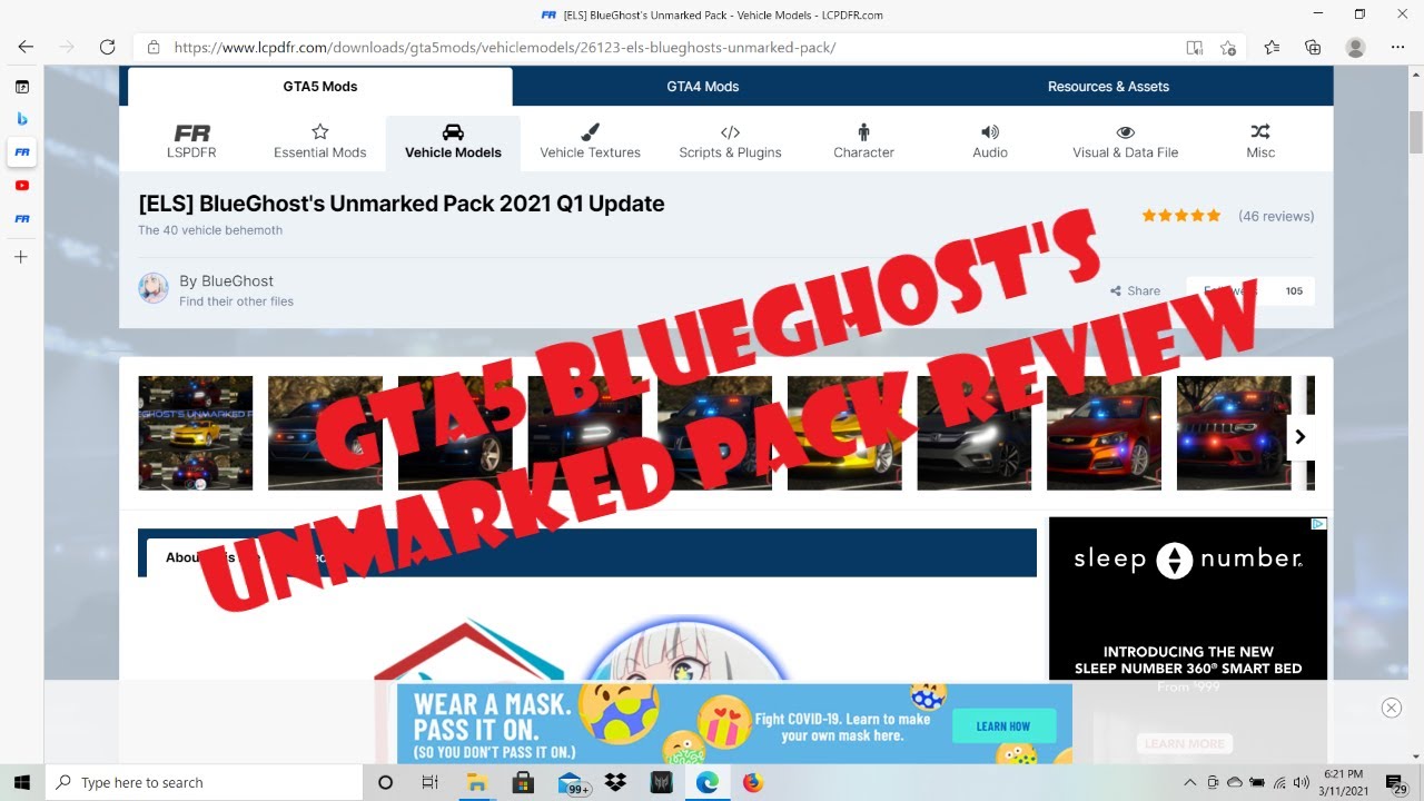 GTA5 BLUEGHOST UNMARKED PACK 2021 LSPDFR REVIEW - YouTube