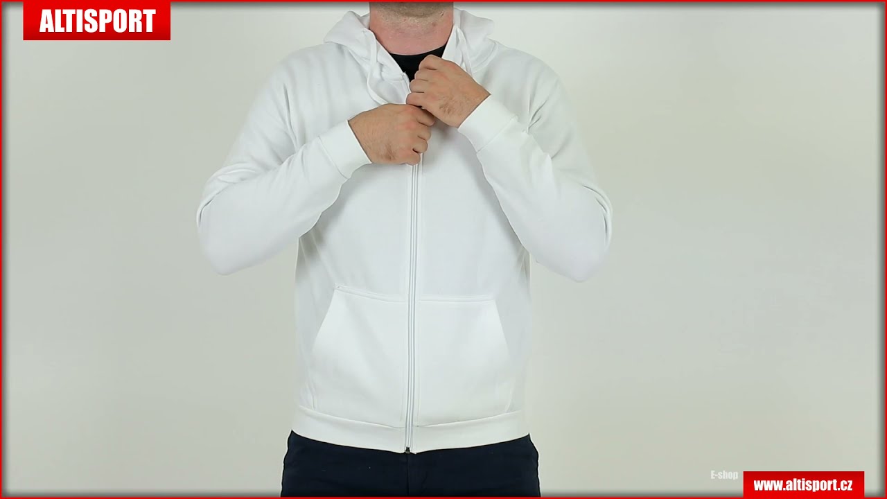 pánská mikina james nicholson jn756 white - YouTube