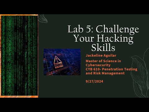 Lab 5- Challenge Your Hacking - YouTube