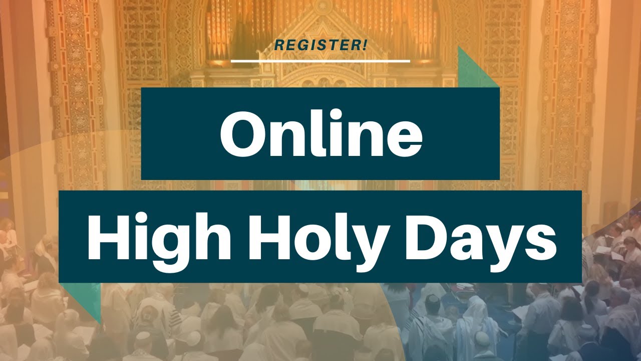 Register Now: Experience the High Holy Days with BJ Online - YouTube