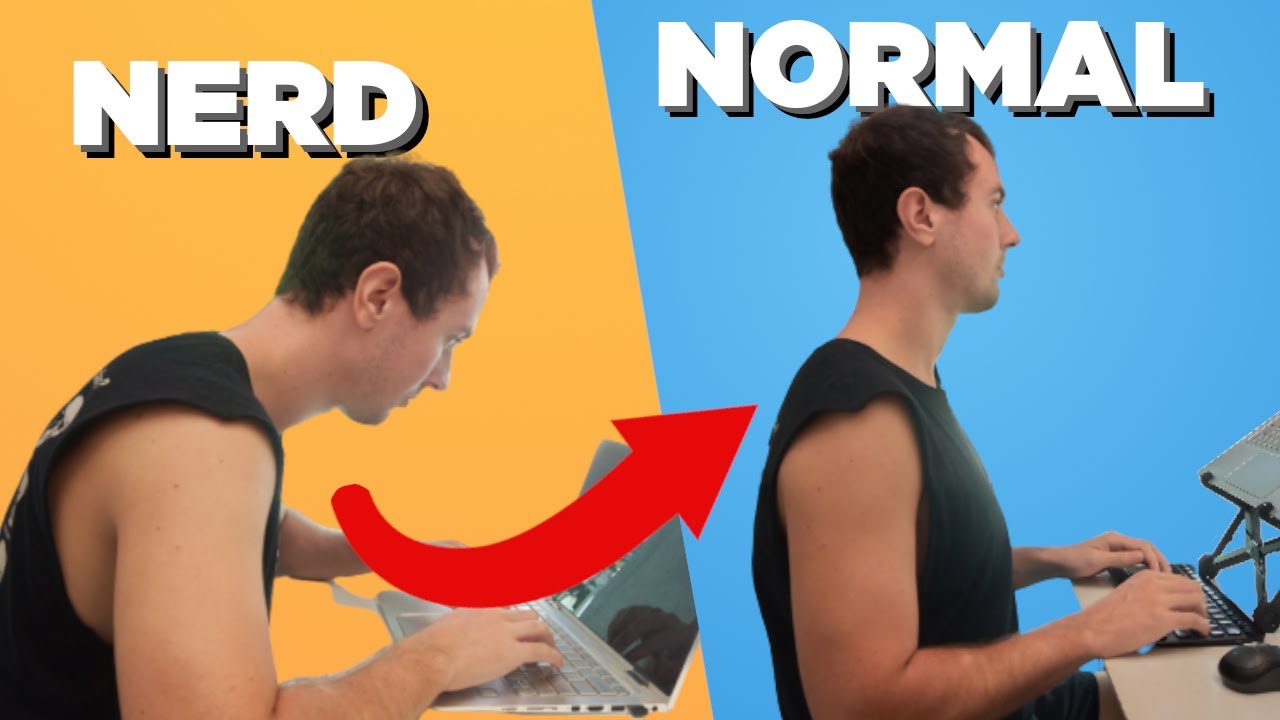 How I Fixed My HORRIBLE Computer Posture - YouTube