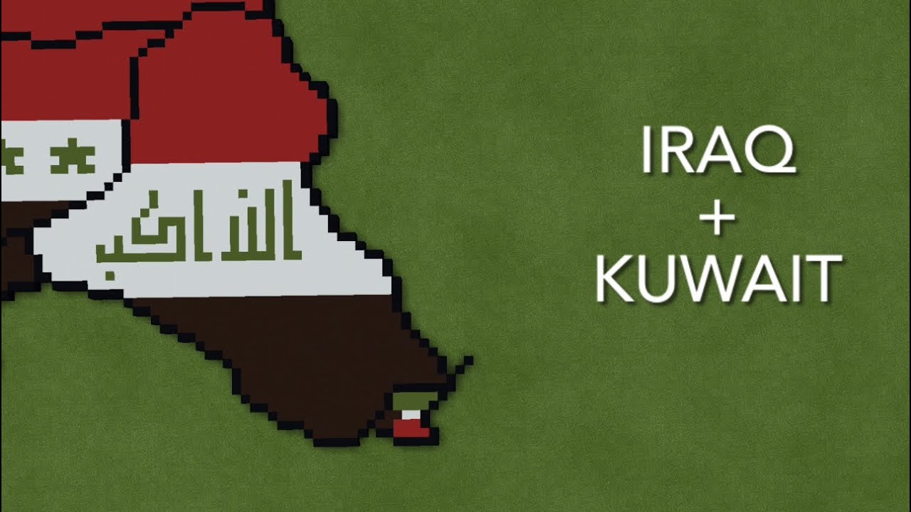 How to build the earth in Minecraft | part 25 | Iraq and Kuwait - YouTube