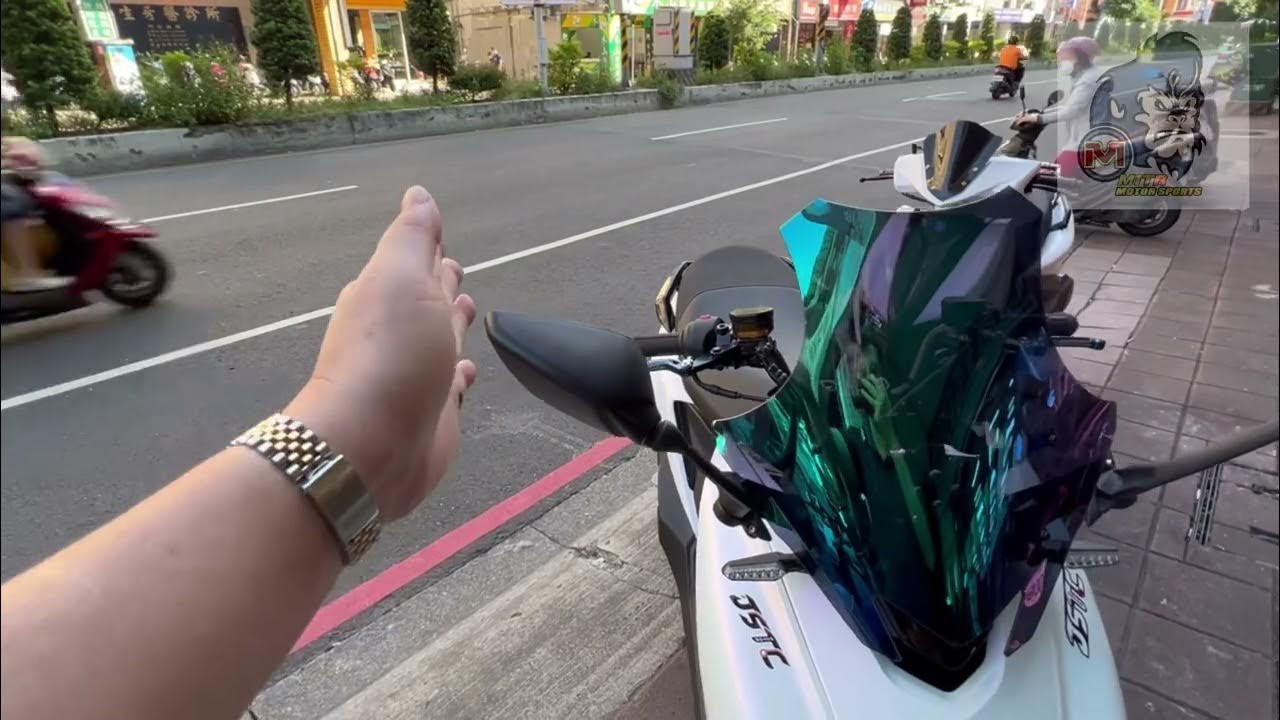 麥可倉庫機車精品 JSTC MMBCU黑曼巴 照後鏡前移+大風鏡組 - YouTube