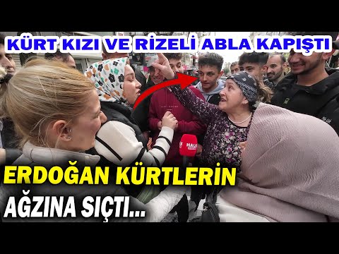 Kürt Kızı: Erdoğan kürtlerin ağzına sıçtı.. Böyle video gördülmedi... Sokak Röpörtajları