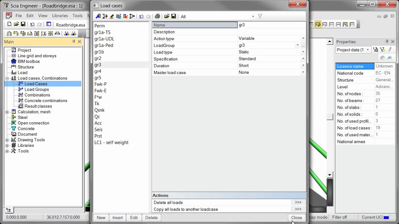 Scia Engineer 2012 - Bridge Combinations - YouTube