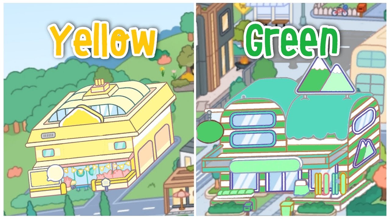 Toca Life World Yellow Vs Green 🍋🍏 | Toca Boca Compilation | NecoLawPie ...