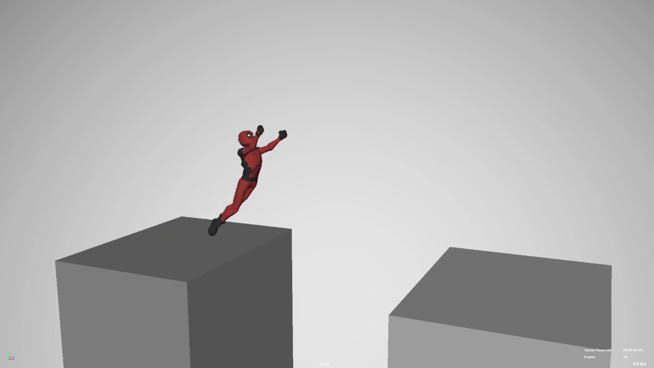 3D Animation - Deadpool Jump - YouTube