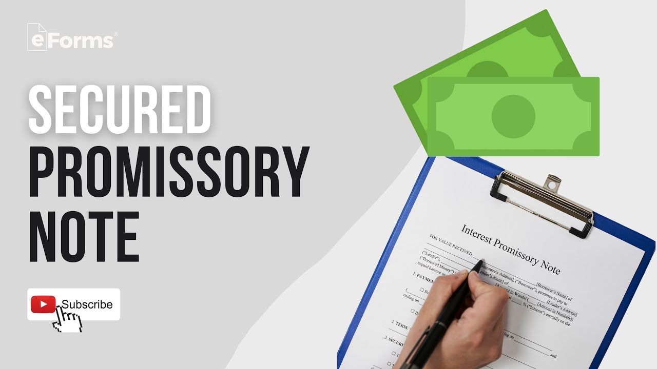 Secured Promissory Note - When to Use and How to Write - EXPLAINED ...