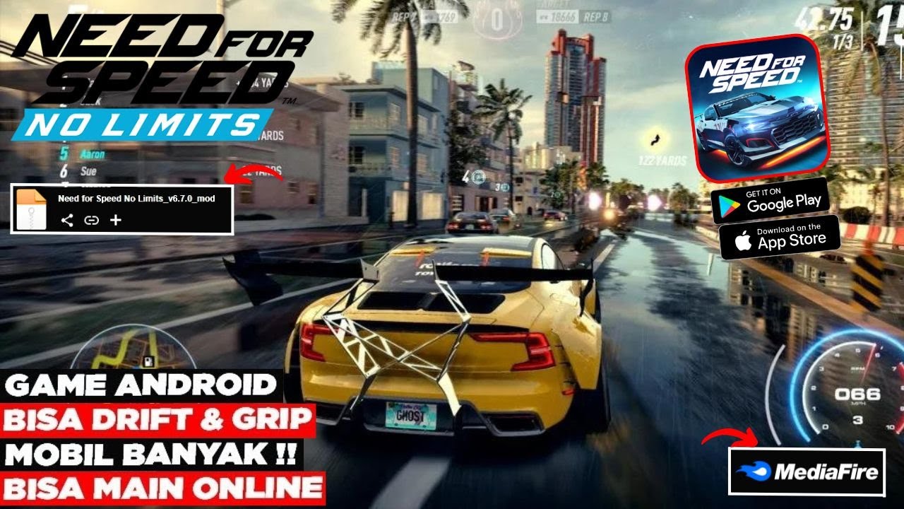 Need for Speed No Limits Mod Apk Versi 6.7.0 No Root 100% WORK Link ...