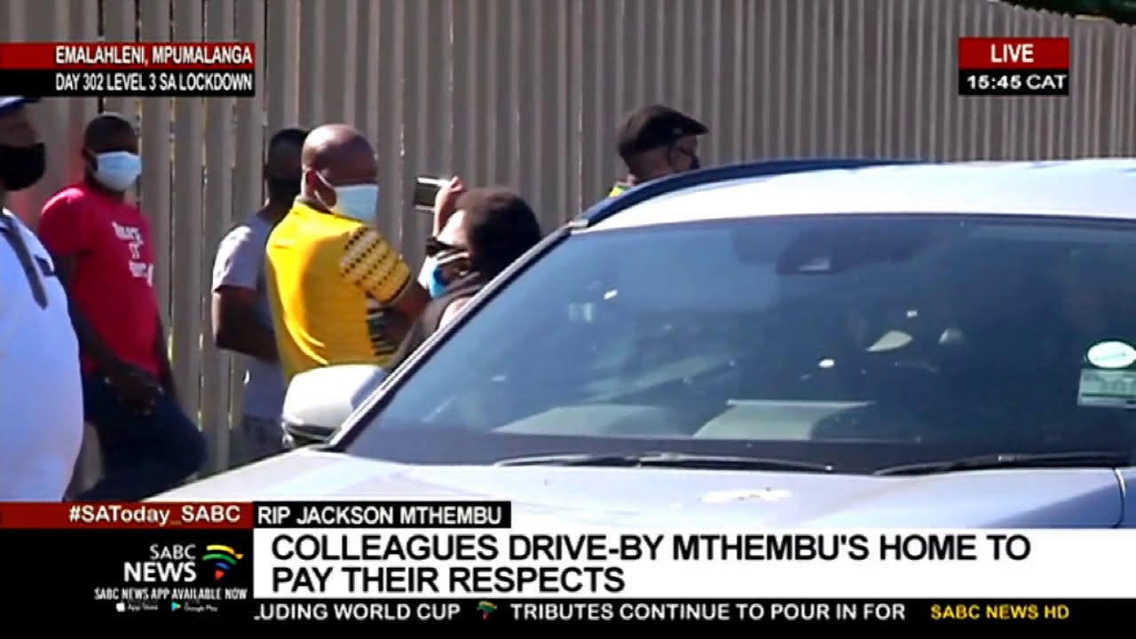 RIP Jackson Mthembu | GCSI colleagues visit the Mthembu family - YouTube