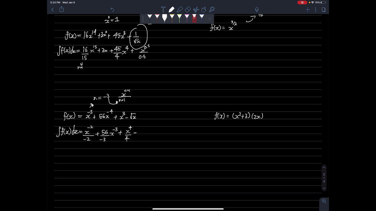 Integration: Integration of Polynomial Functions (Examples) - YouTube