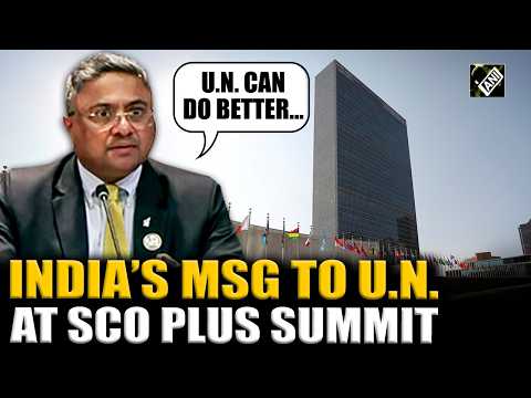 Secy Sibi George delivers India’s remark at SCO plus, crucial remark on United Nations & World Order
