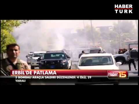 Erbil'de 5 ayrı bombalı araçla saldırı