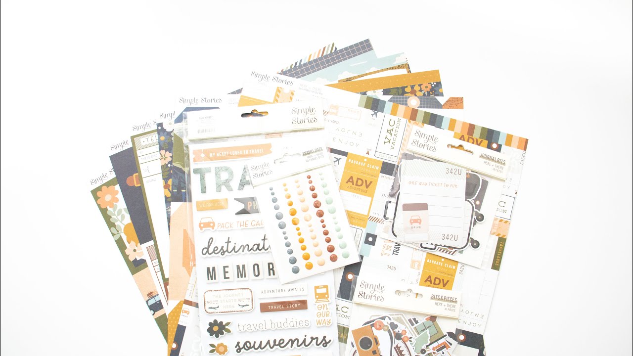 Scrapbook Haul: Simple Stories Here and There - YouTube