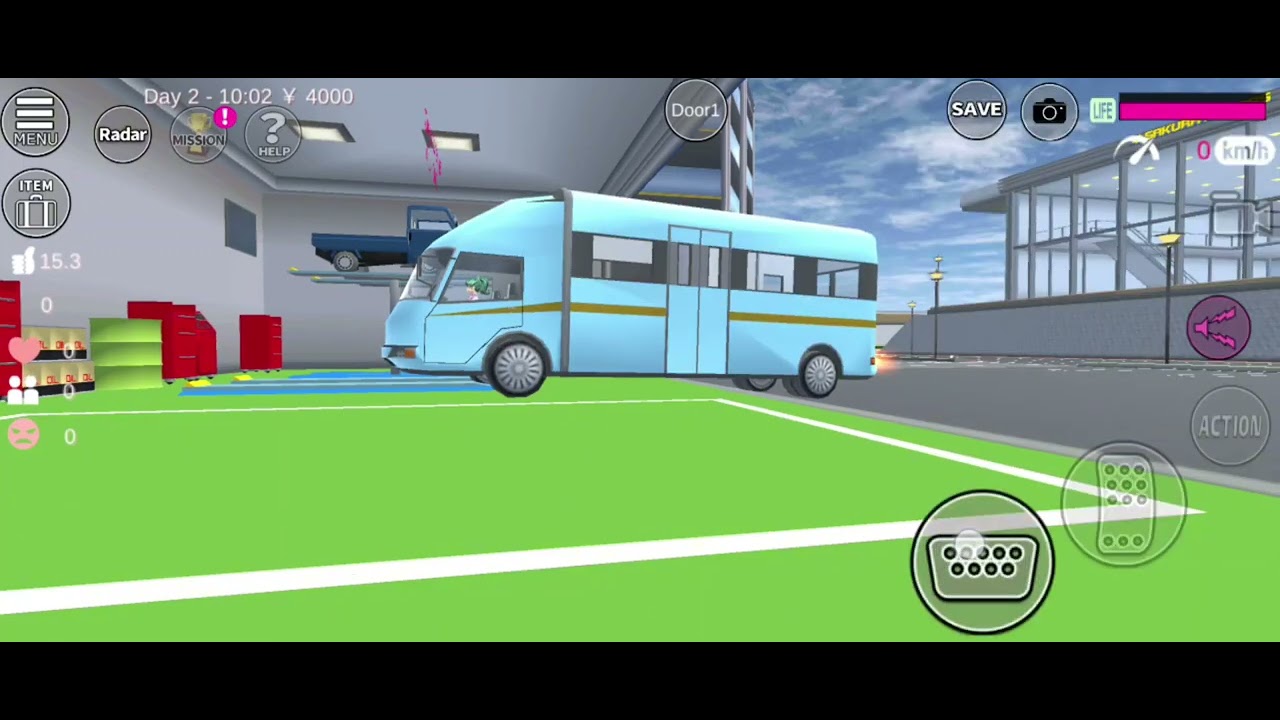 SAKURA DENGAN BUS KESAYANGANNYA #sakuraschoolsimulator - YouTube