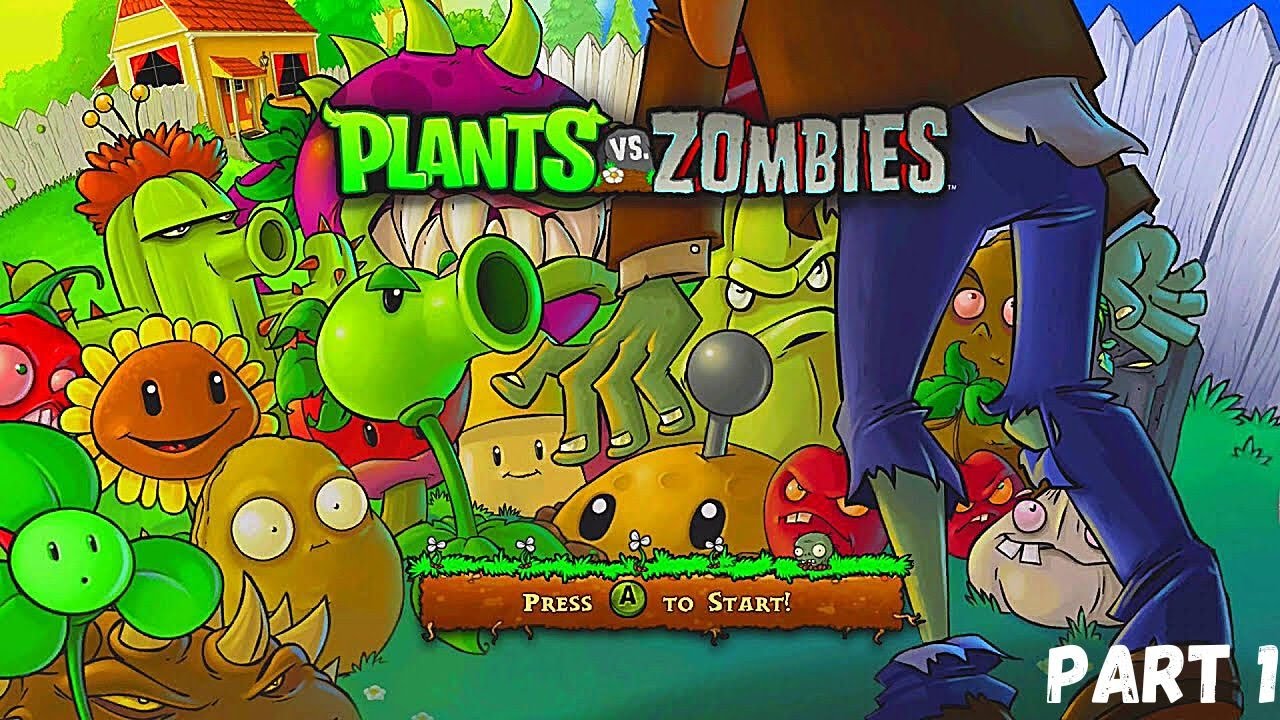 Plants vs Zombies Gameplay Walkthrough - Part 1 - YouTube