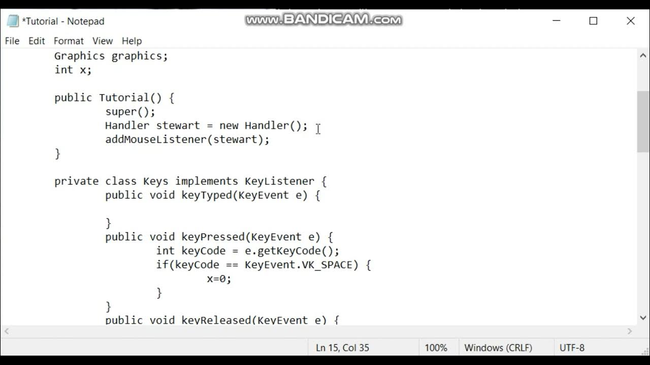 Java Game Programming Tutorial: Key Input - YouTube