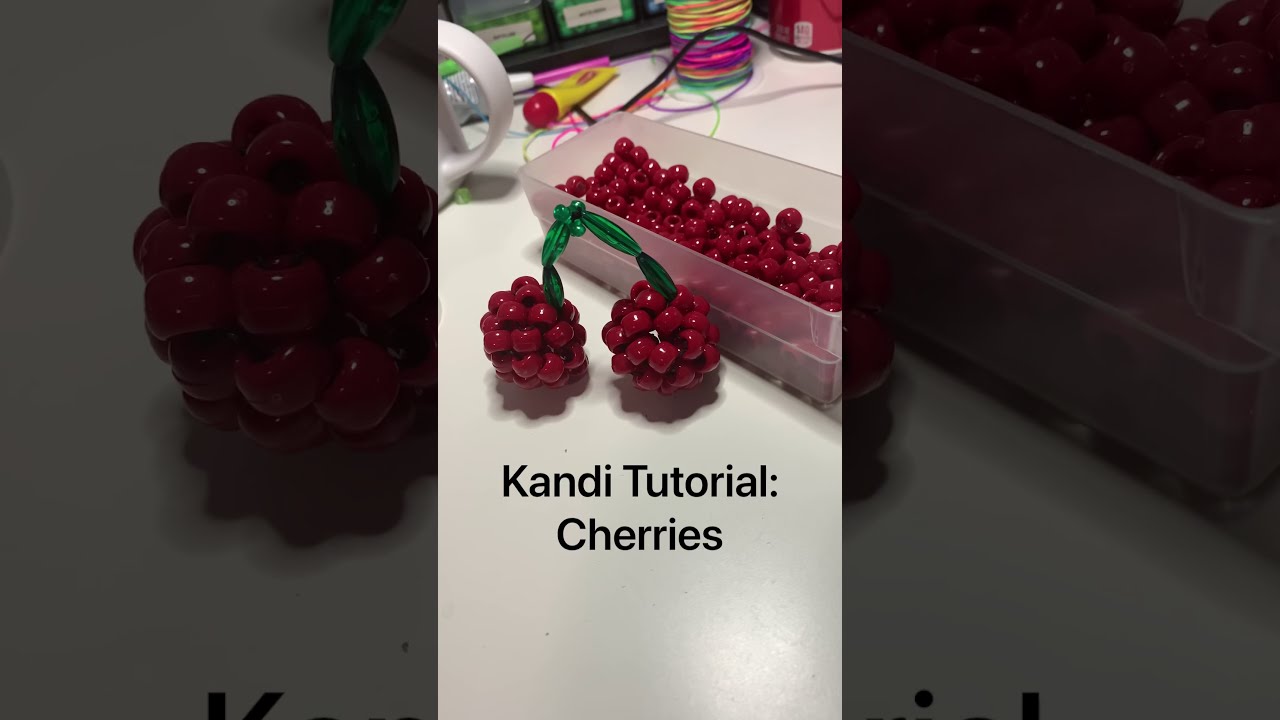 Kandi Cherries Tutorial - YouTube