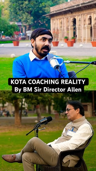 Kota Coaching Reality by BM Sir Director Allen |🎙️News Vs Reality ...
