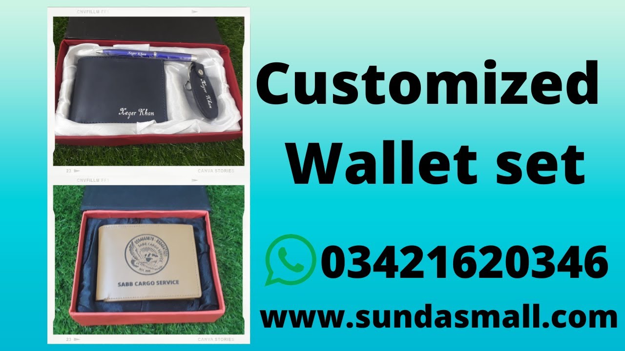 Customized wallet set - YouTube