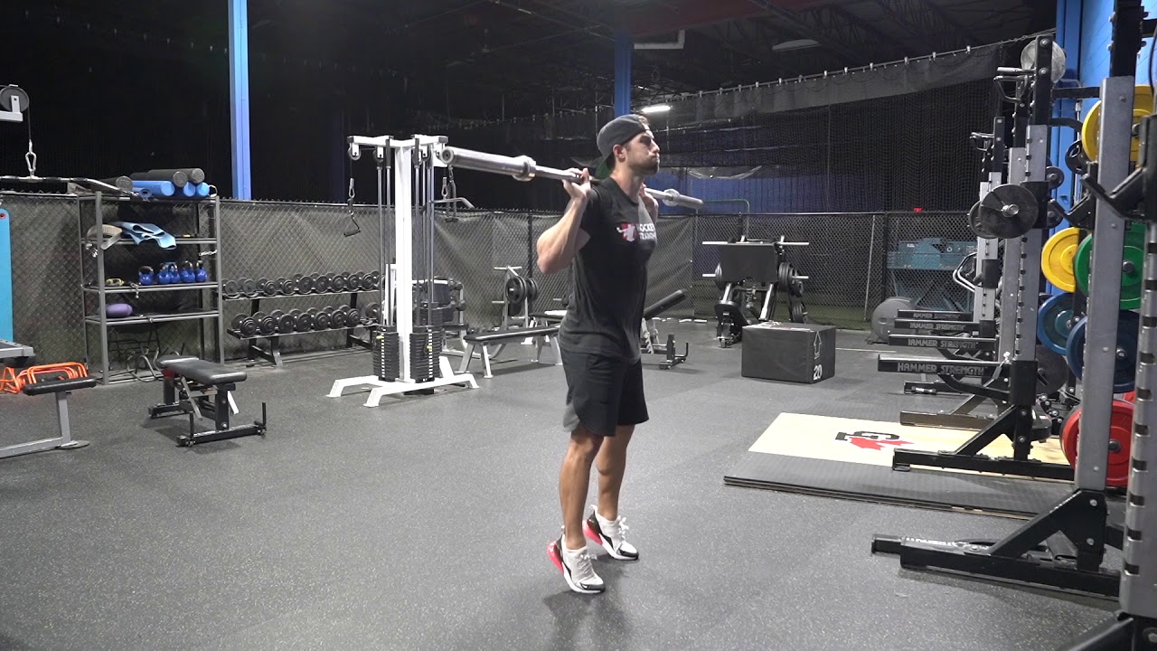 BB Squat with a Calf Raise at The End - YouTube