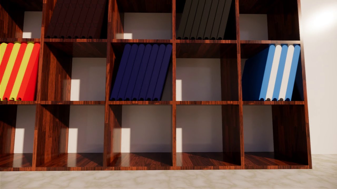 Wooden Bookcase for shelving Revit Object - YouTube