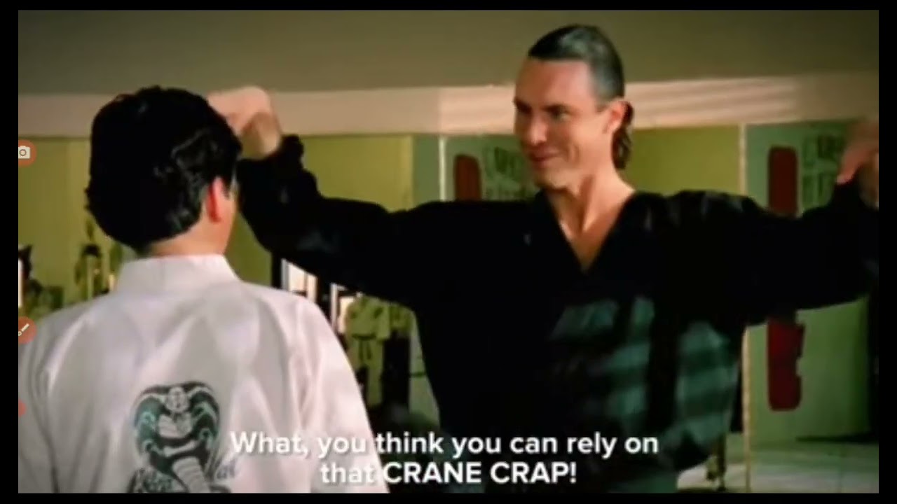 "That Crane Crap" #karatekid - YouTube
