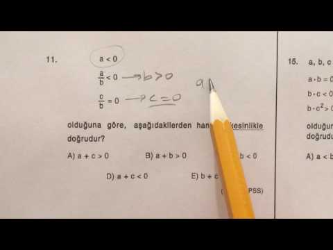 ösym sınavlarında çıkmış matematik soru çözümleri - basit eşitsizlikler test 1/3