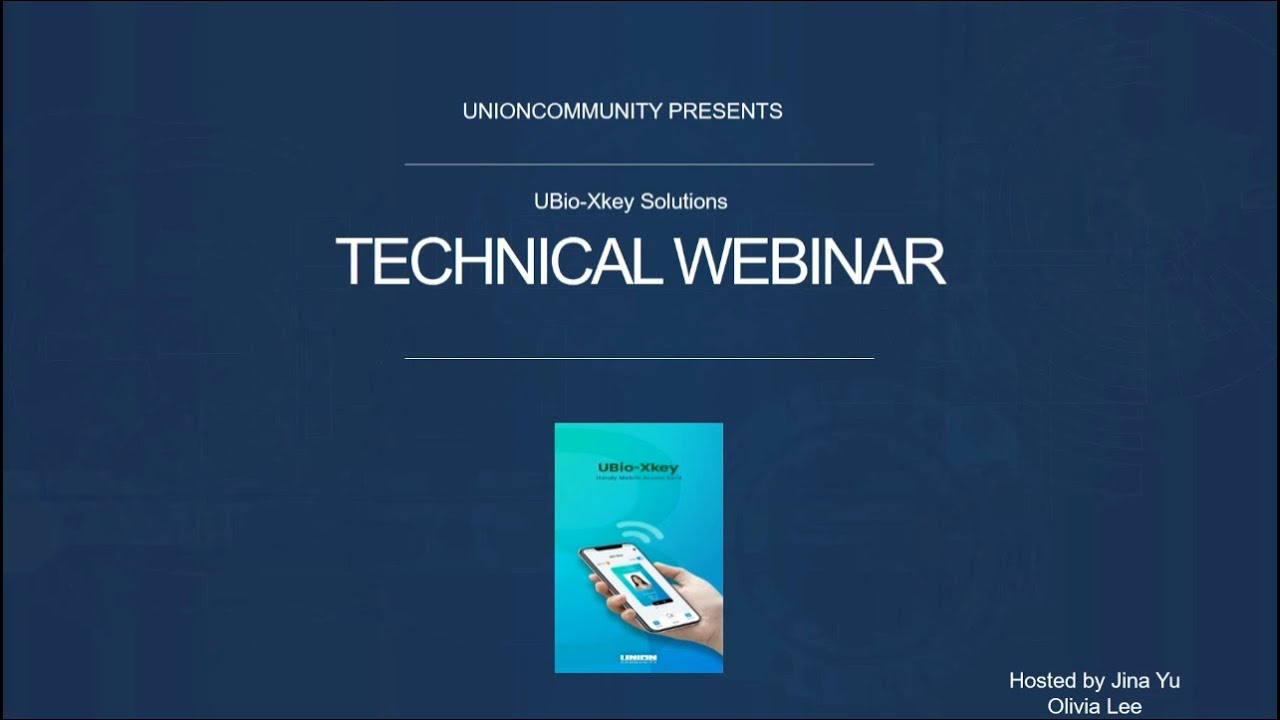 UBio Xkey Solutions Technical Webinar 2022.03 - YouTube
