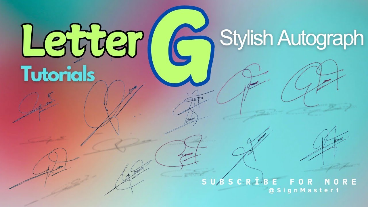 Unlock the Secrets to Signing the G Letter! - YouTube