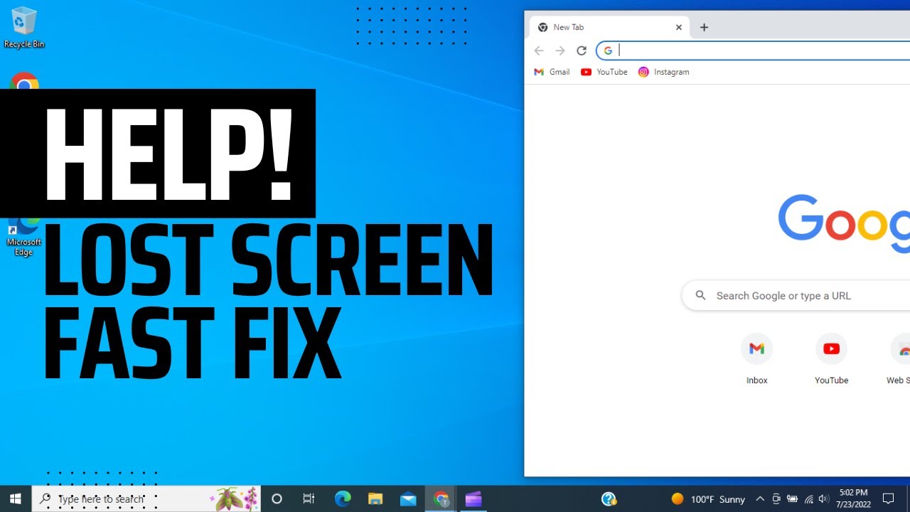 How to Move Lost Screen on Laptop - Move Window Back to Desktop on PC ...